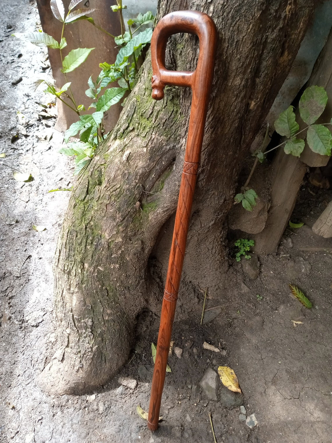 Walking Stick Cane Original 1930's Style African Lion Handmade Kenya ...