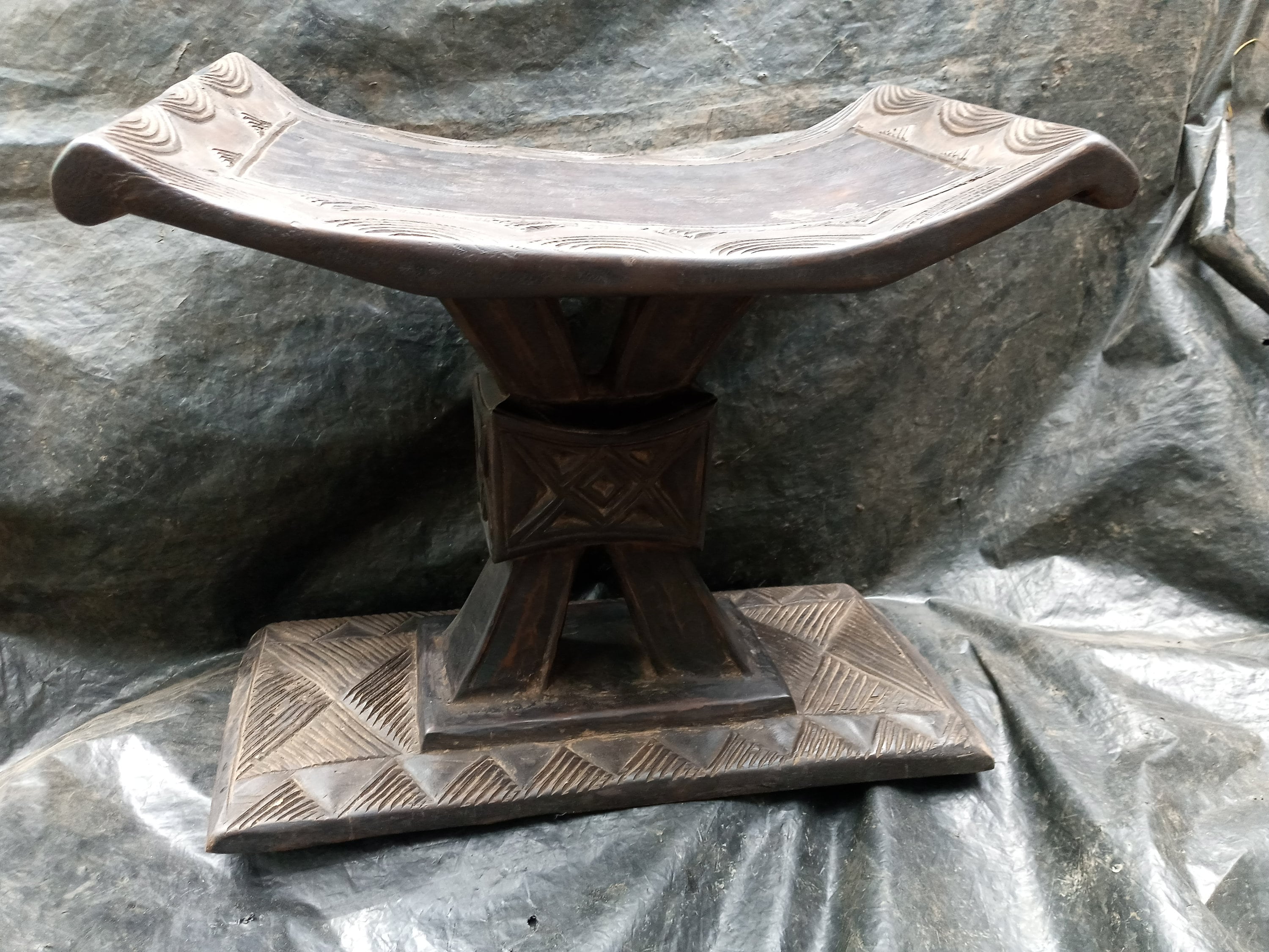 Vintage Ghana Ashanti Stool USED Old Handcarved Solid Hardwood | Etsy