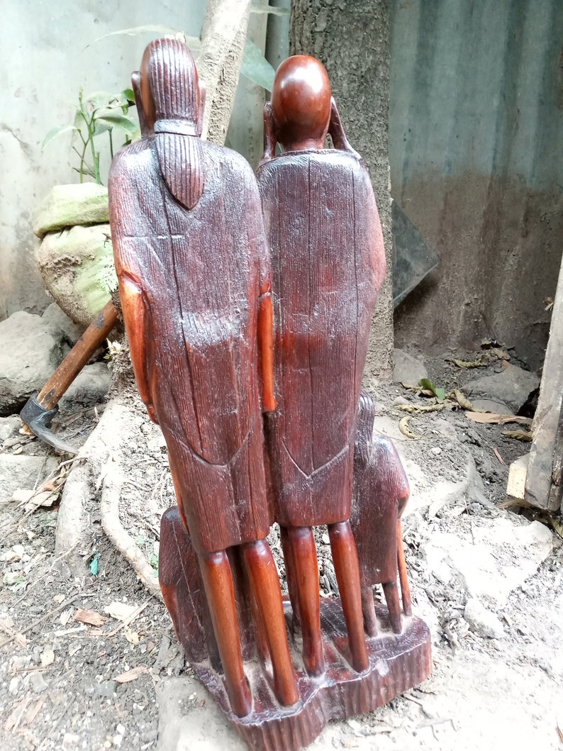 Rosewood Maasai Family of 6 Original Kamba Tribe Art Kenya - Etsy