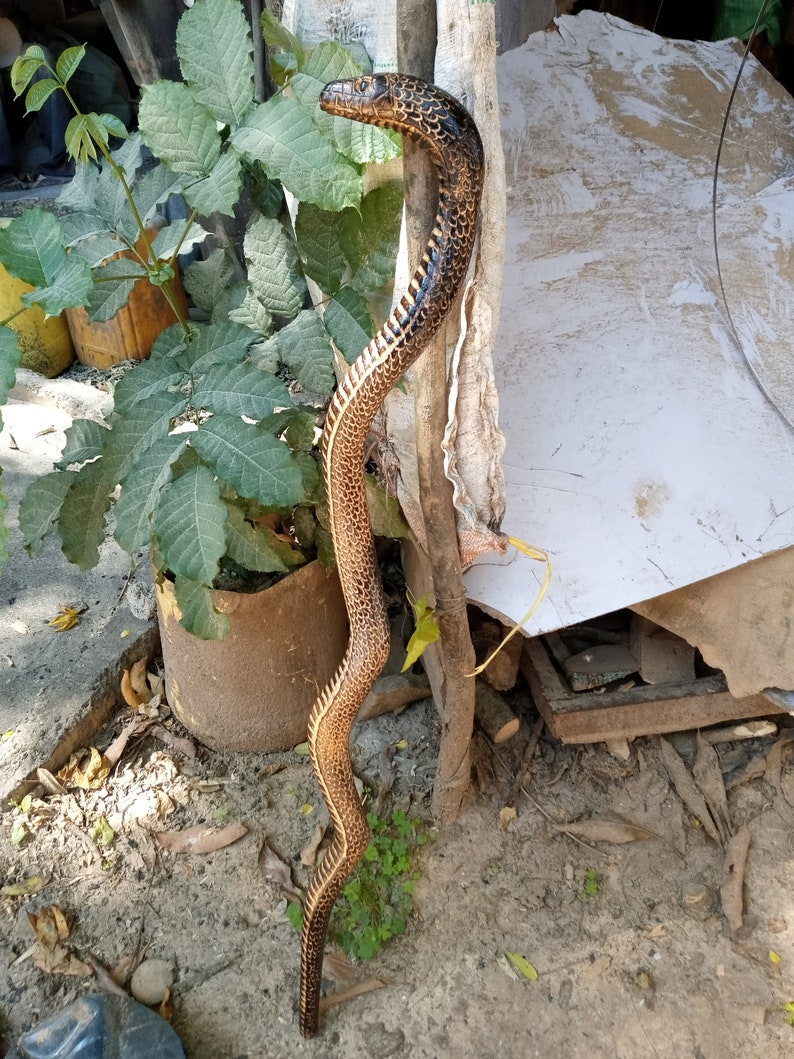 African Python Original Hiking Walking Stick Cane Handmade Kenya Africa ...