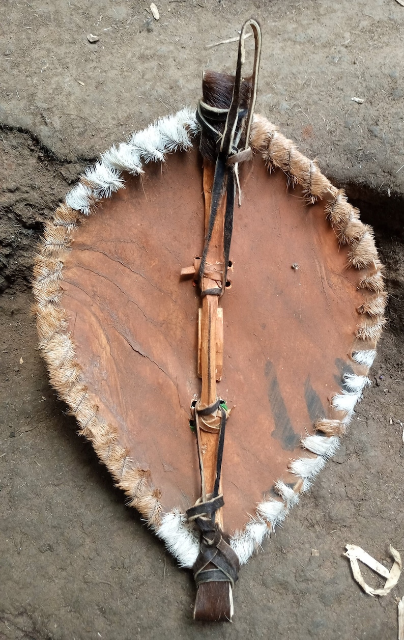 Original Maasai Shield Fully-functional Cowhide Leather Africa - Etsy