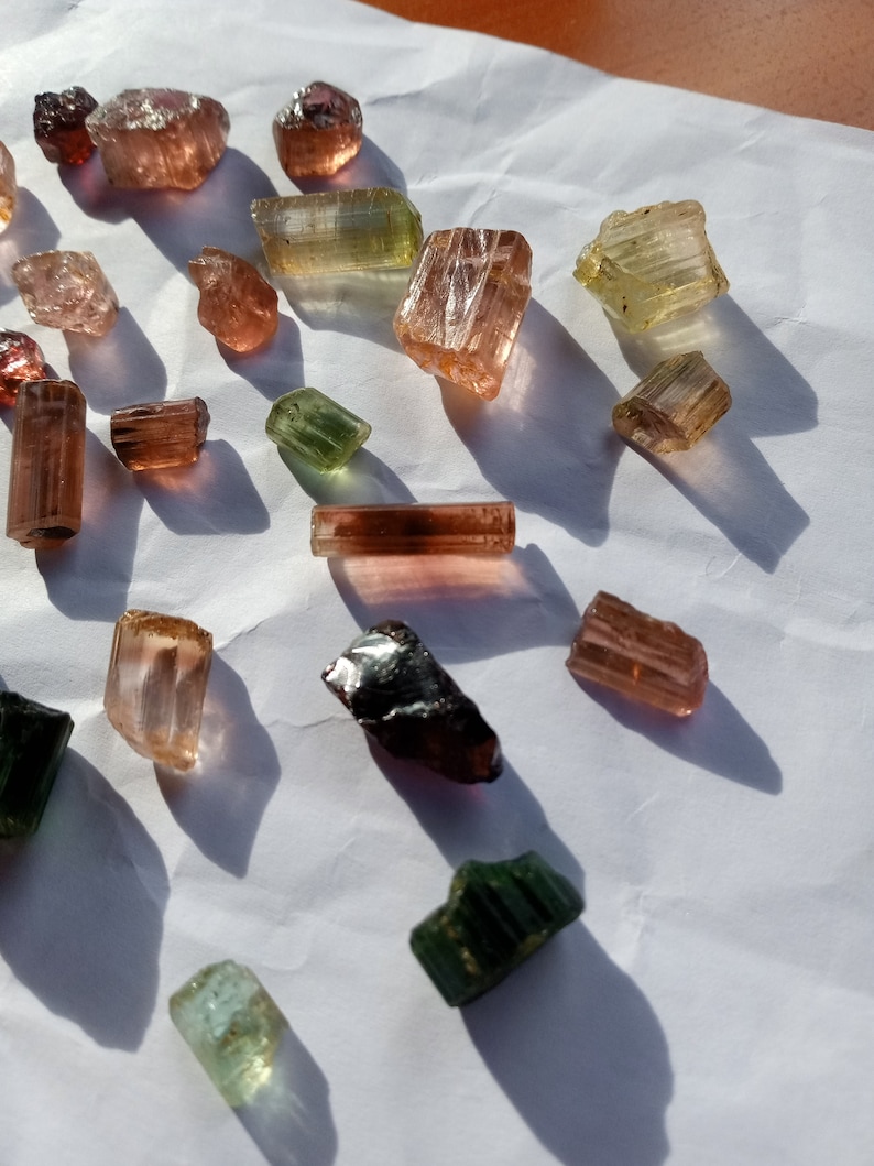 Tourmaline Facet Rough Congo 3-8 Gram Si-clean U Pick Qty Natural ...