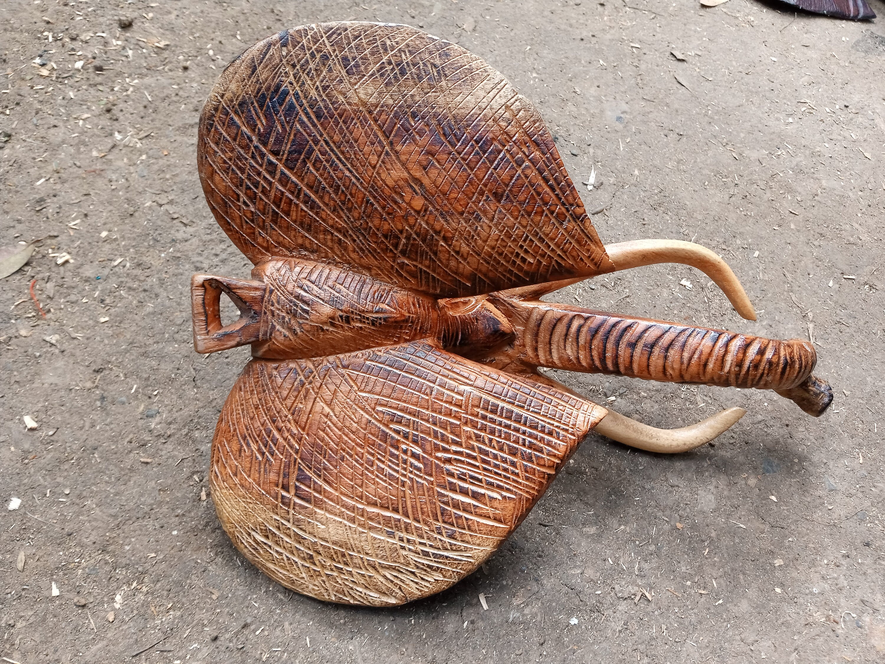Kamba Tribal Plaque Elephant Mask Kenya Africa Olivewood - Etsy