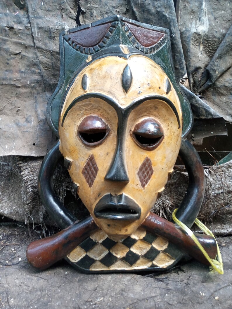 Vintage Yombe Tribe Wife's Mask Africa Original DRC Wood - Etsy