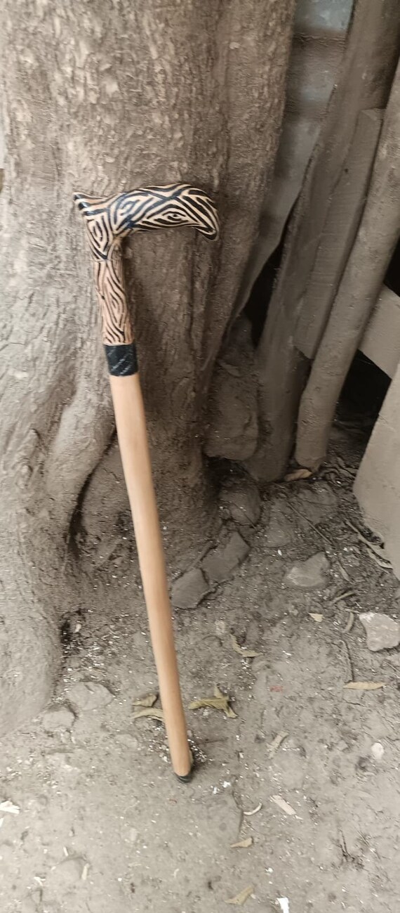 Original African Hiking Walking Stick Cane Handmade Kenya - Etsy