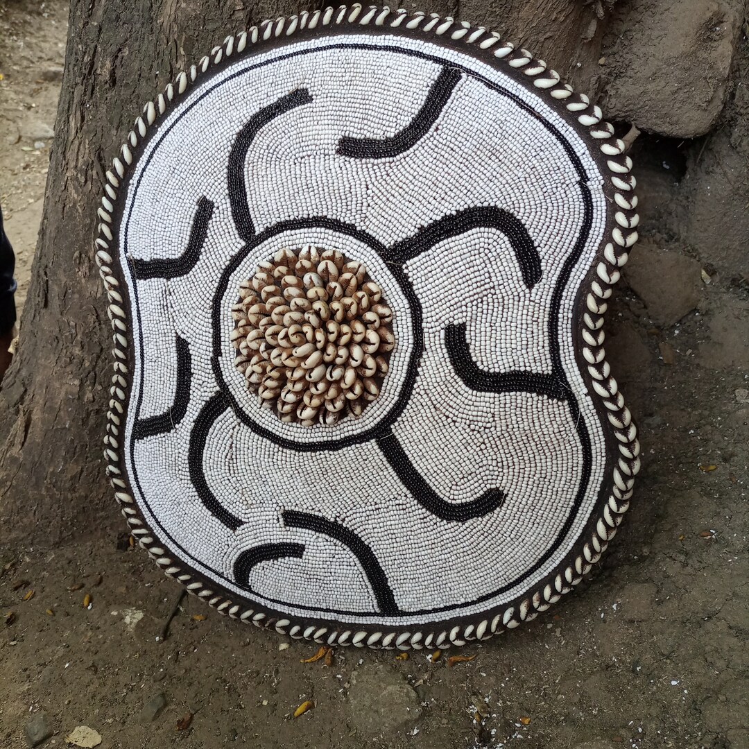 Multicolor Original Cameroon Shield Fully-functional Deco 1PC Wood ...