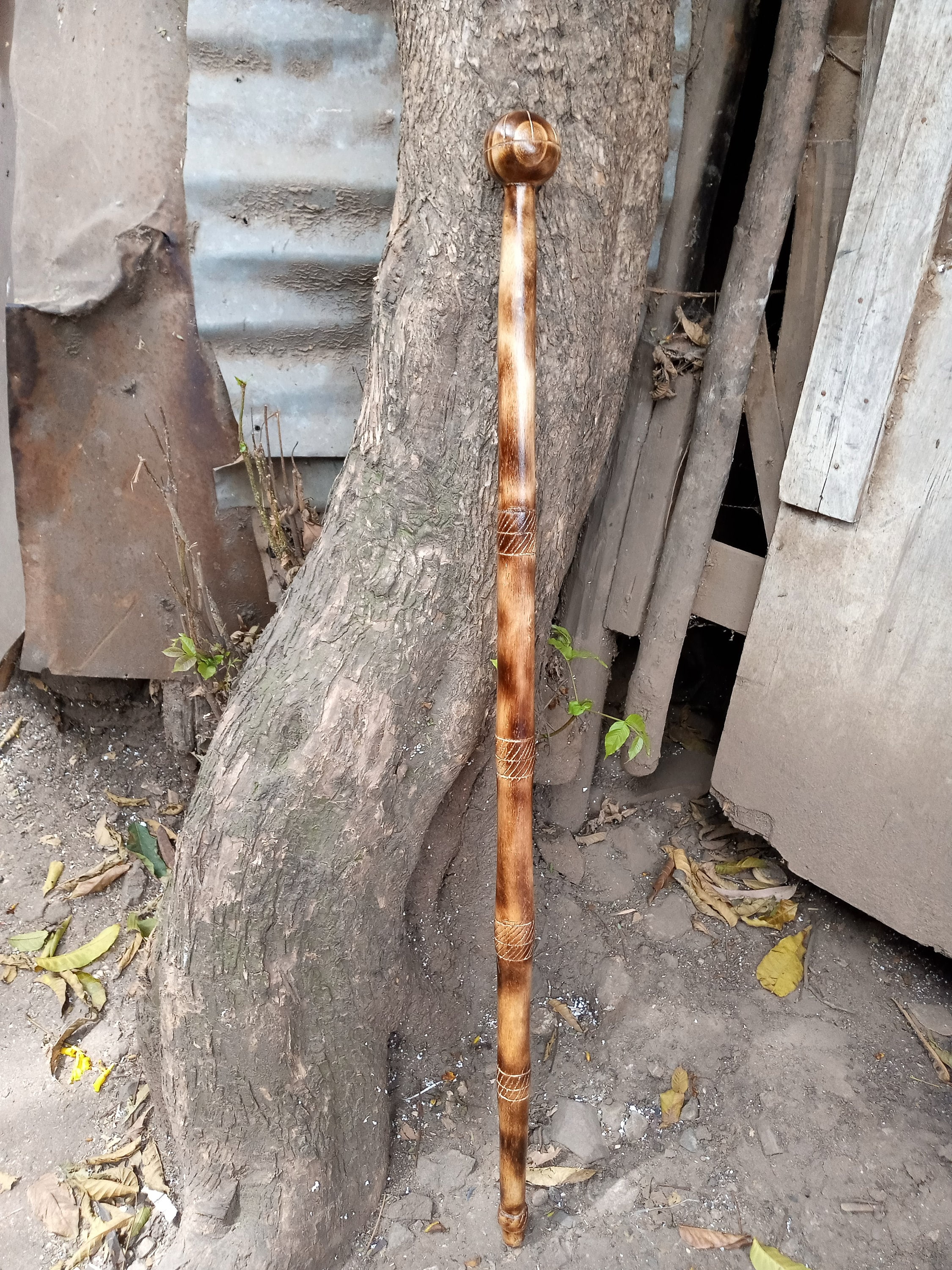Original Olive Wood or Mahogany African Cane Ambidextrous Gift - Etsy