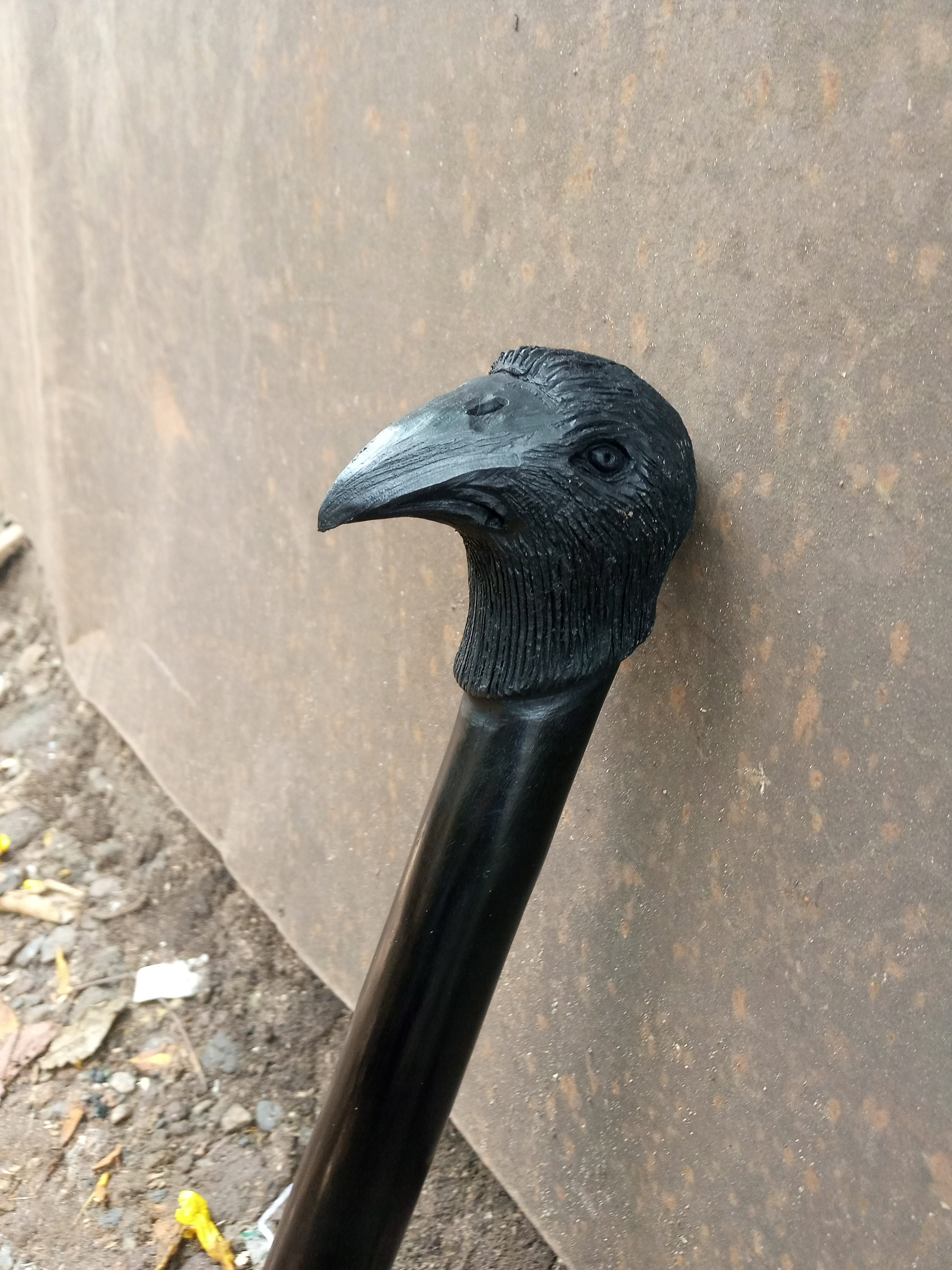 Original African Crow Walking Stick Hiking Cane Bird Kenya | Etsy