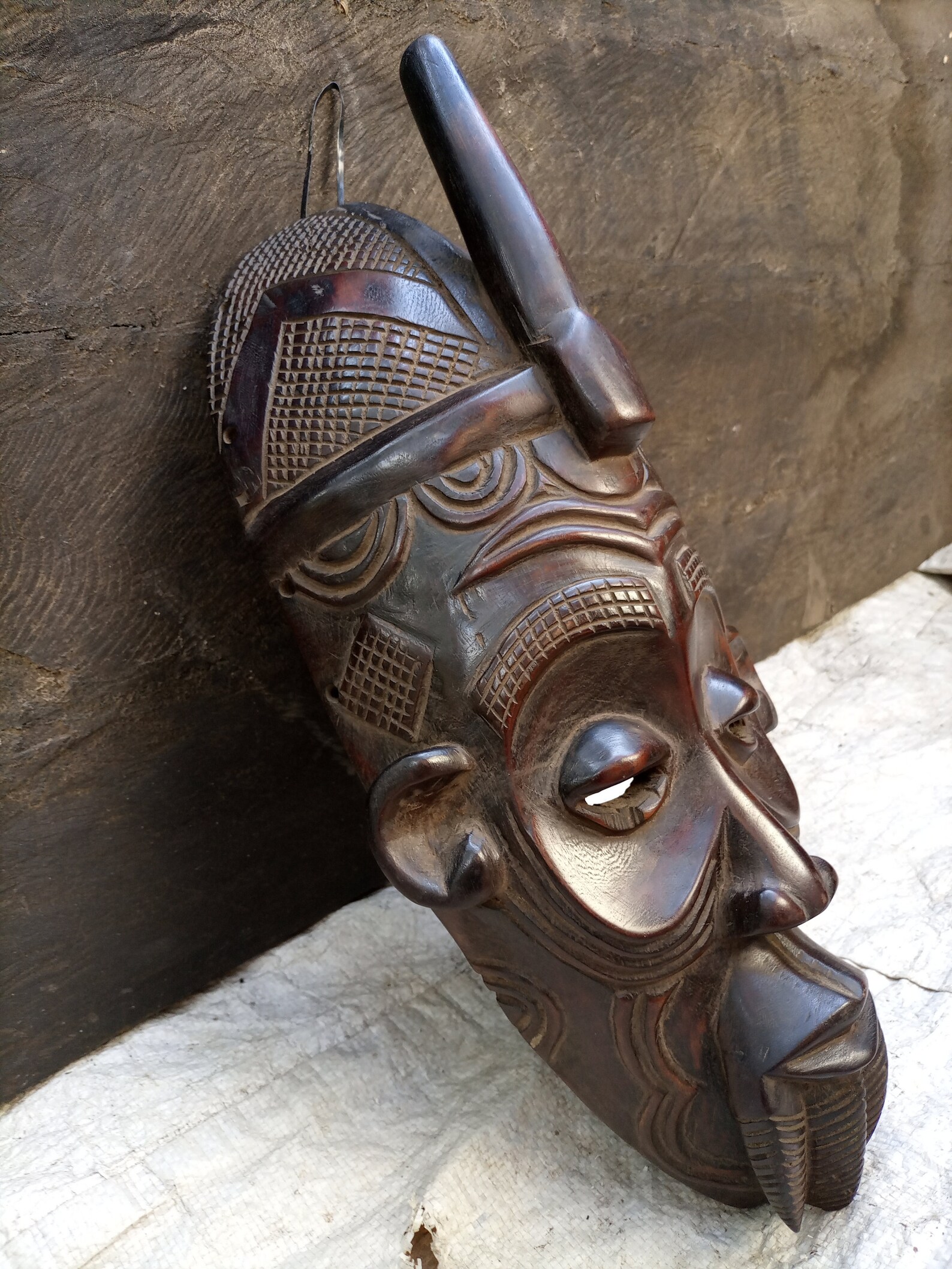 Vintage Lulua Tribe Mask DRC Congo Africa Original Wood Art | Etsy