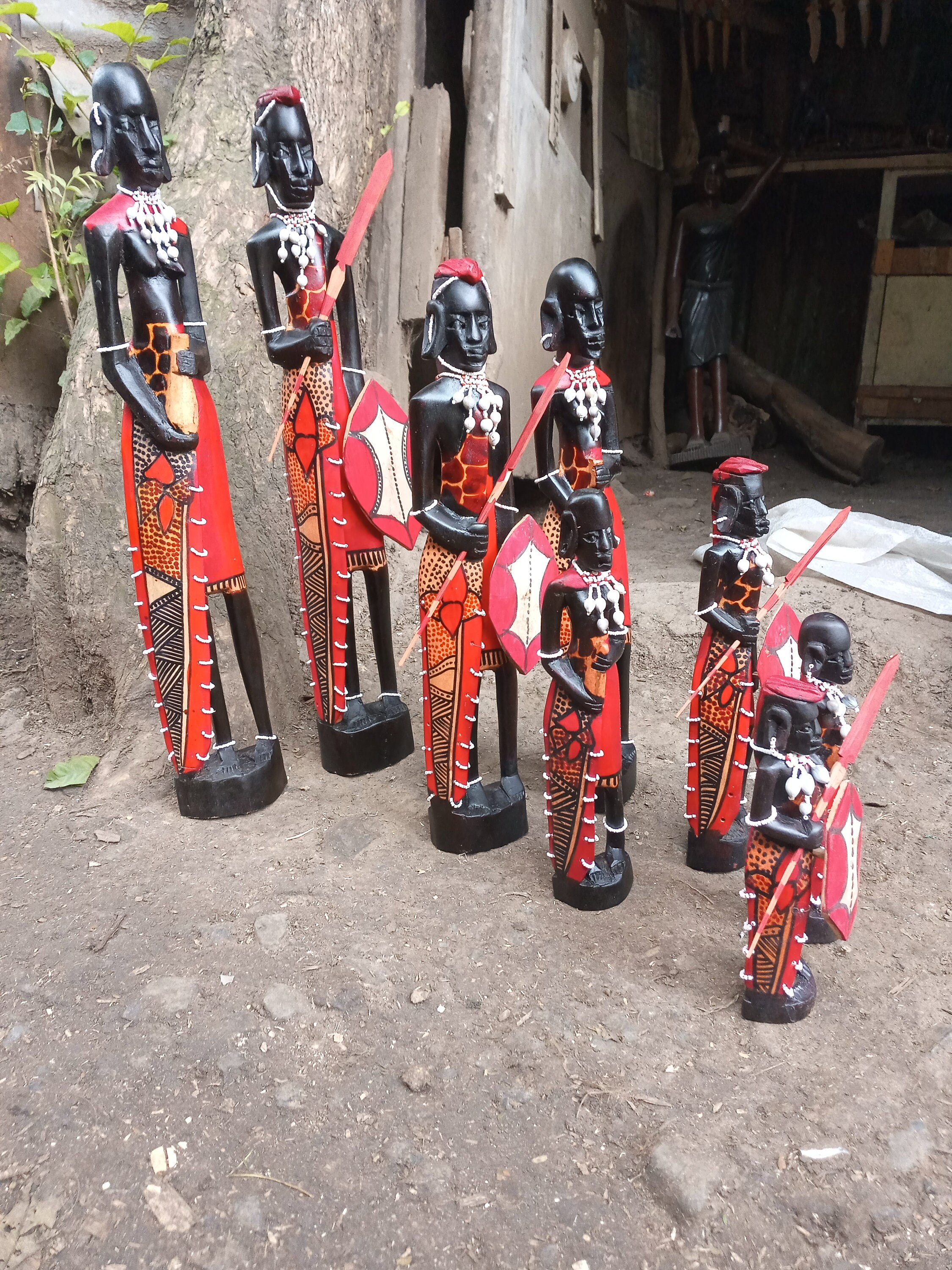 2 Jacaranda Wood maasai Husband & Wife Original | Etsy