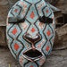 Original DRC Bangweto Tribal Mask Triangles Beads Carved Wood - Etsy