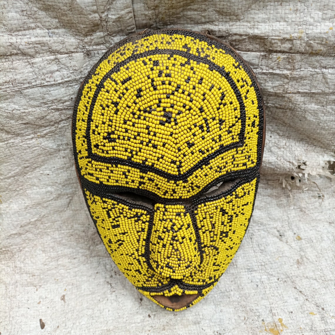 Original Congo Tribe Beaded Vintage Tribal Mask DRC Africa | Etsy