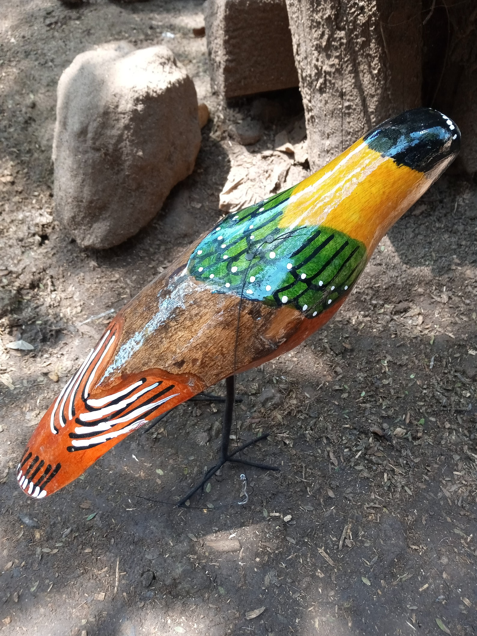 Live Edge Tropical Bird Original Kamba Tribe Hanging Table - Etsy