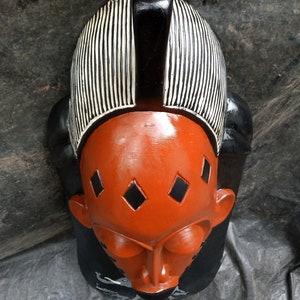 Nubian Tribe Mask Africa Sudan Original Wood Art Vintage Carving ...