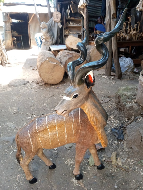 BIG kudu Original Kamba Tribe Kenya Africa | Etsy