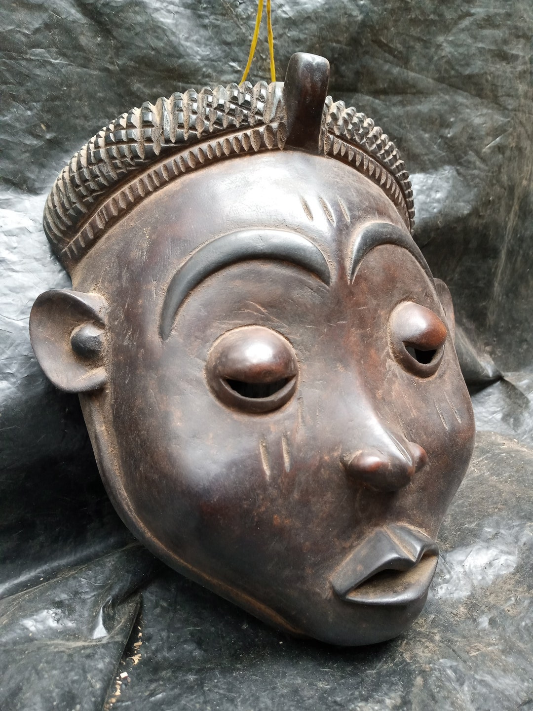 Lwalwa Tribe Vintage Mask DRC Congolese Africa Original Wood Art ...