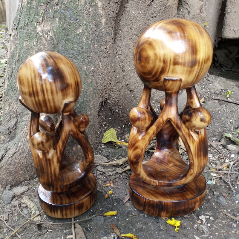 Orange Unity Sculpture - Etsy UK