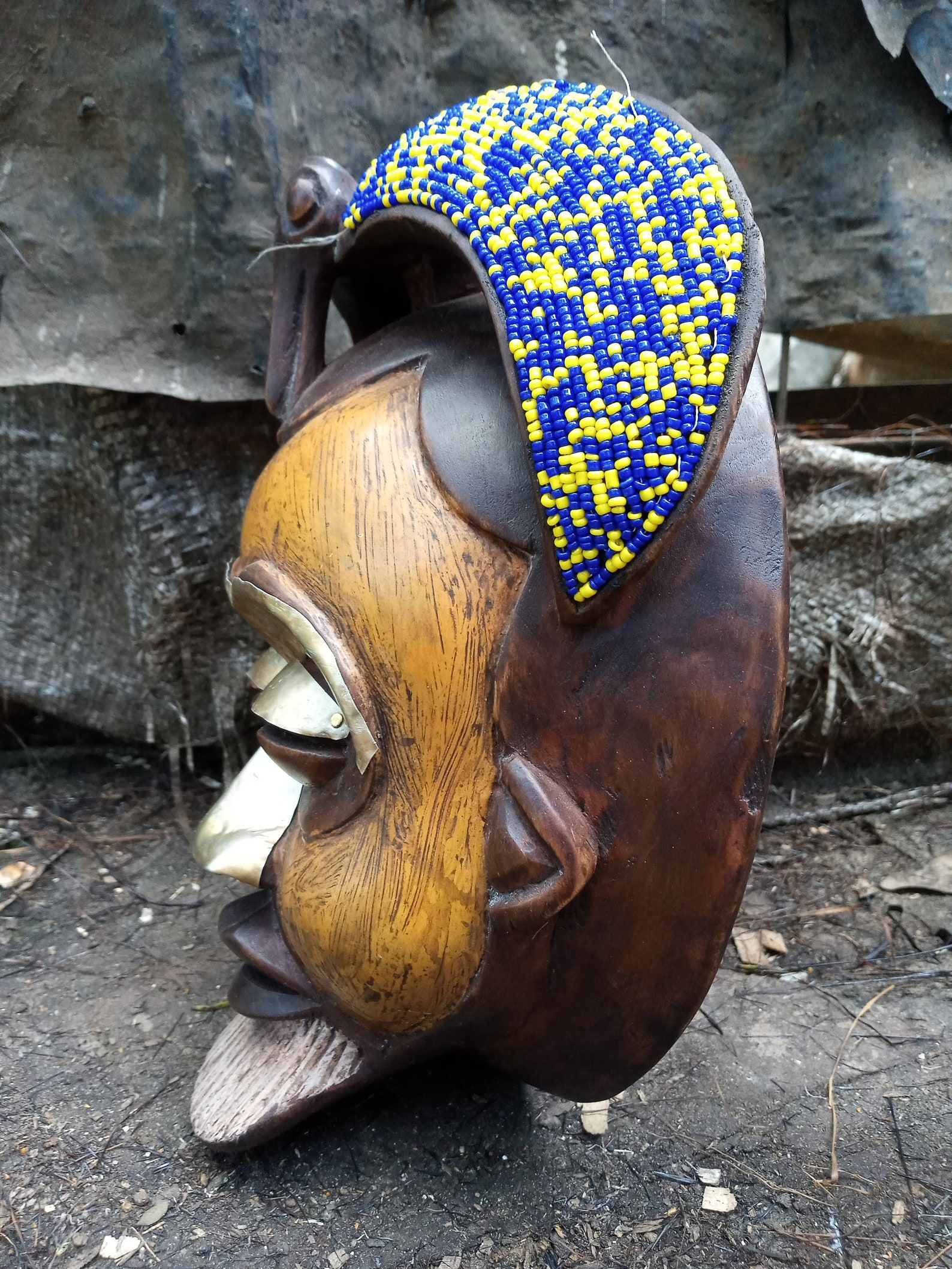 Vintage Punu Tribe Mask DRC Africa Congo Original Wood Art Carving ...