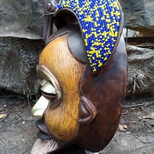 Vintage Punu Tribe Mask DRC Africa Congo Original Wood Art Carving ...