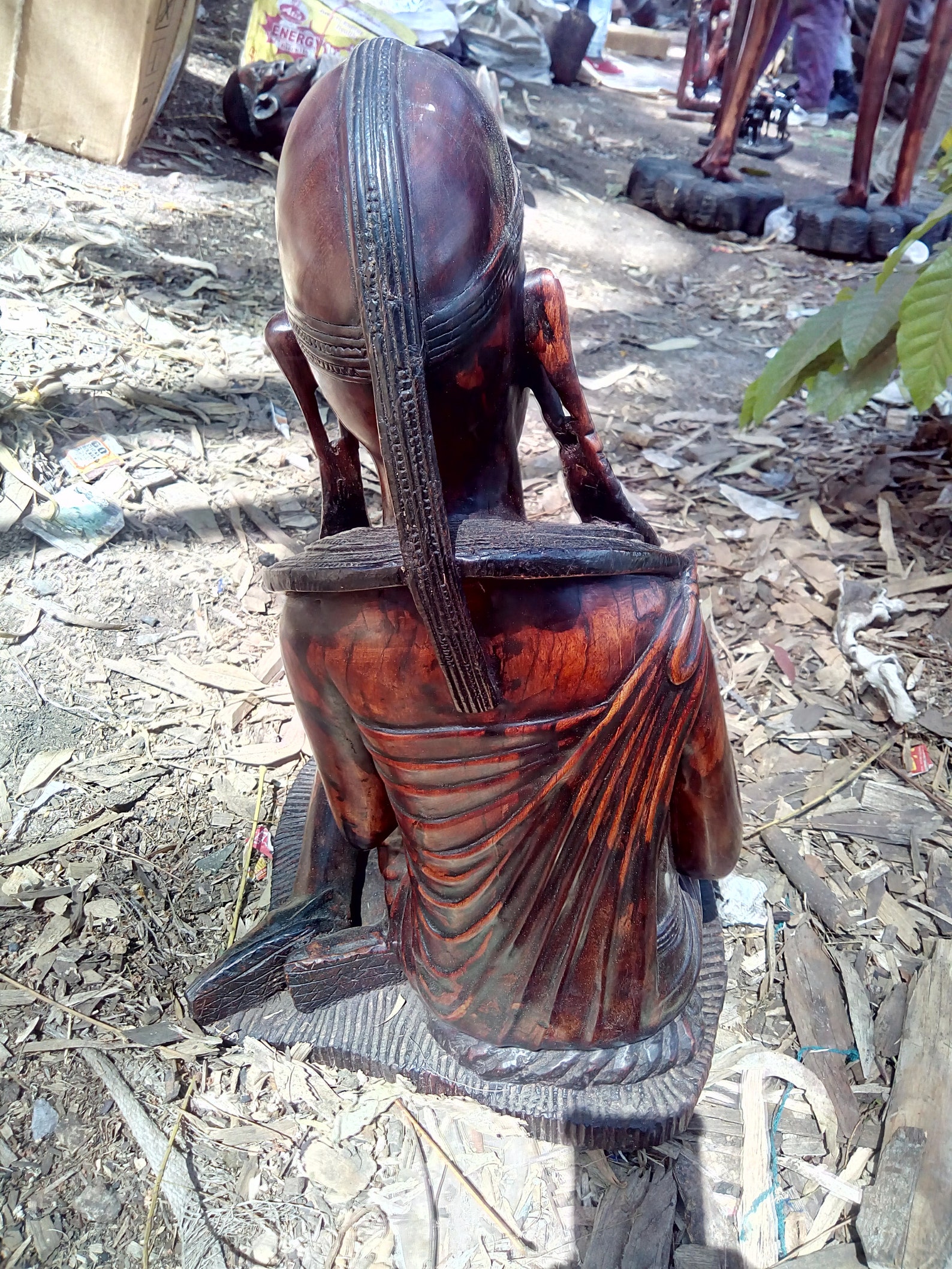 Original 1-Piece Solid Rosewood Kamba Woman And Child | Etsy