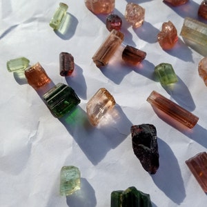 Tourmaline Facet Rough Congo 3-8 Gram Si-clean U Pick Qty Natural ...