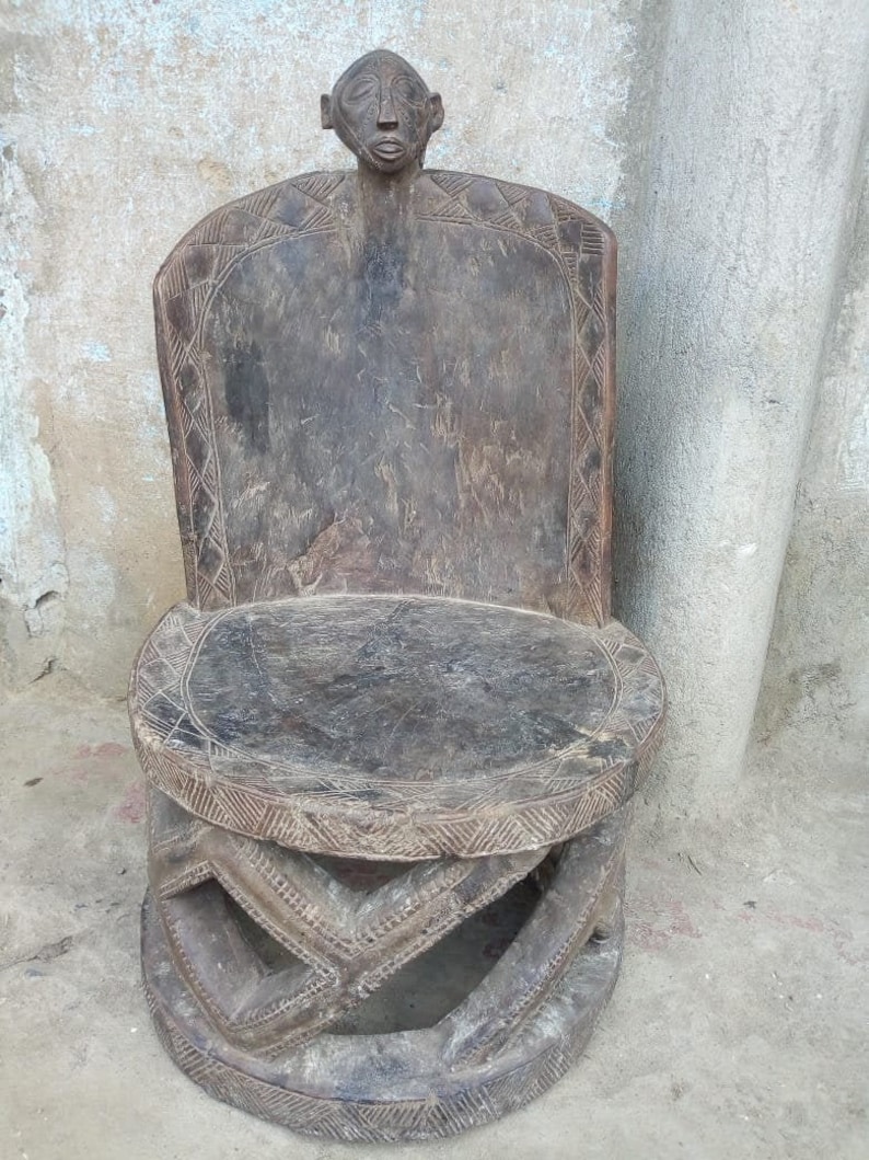 Chief's Chair Throne Vintage DRC Tabwa Tribe Solid - Etsy
