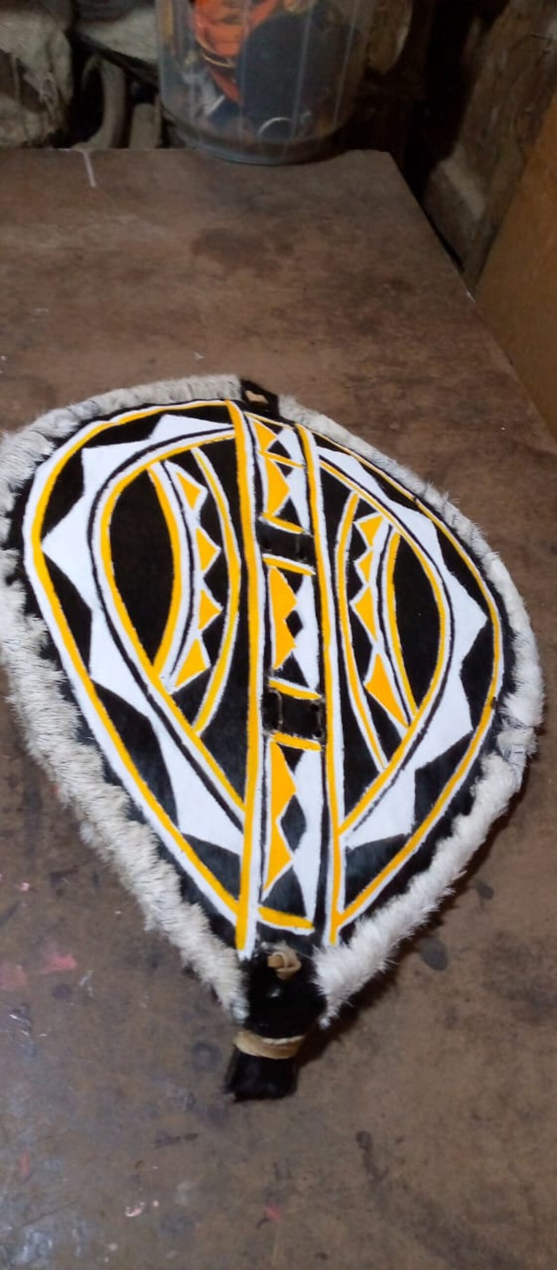 Multicolor Original Maasai Shield Fully-functional Cowhide - Etsy