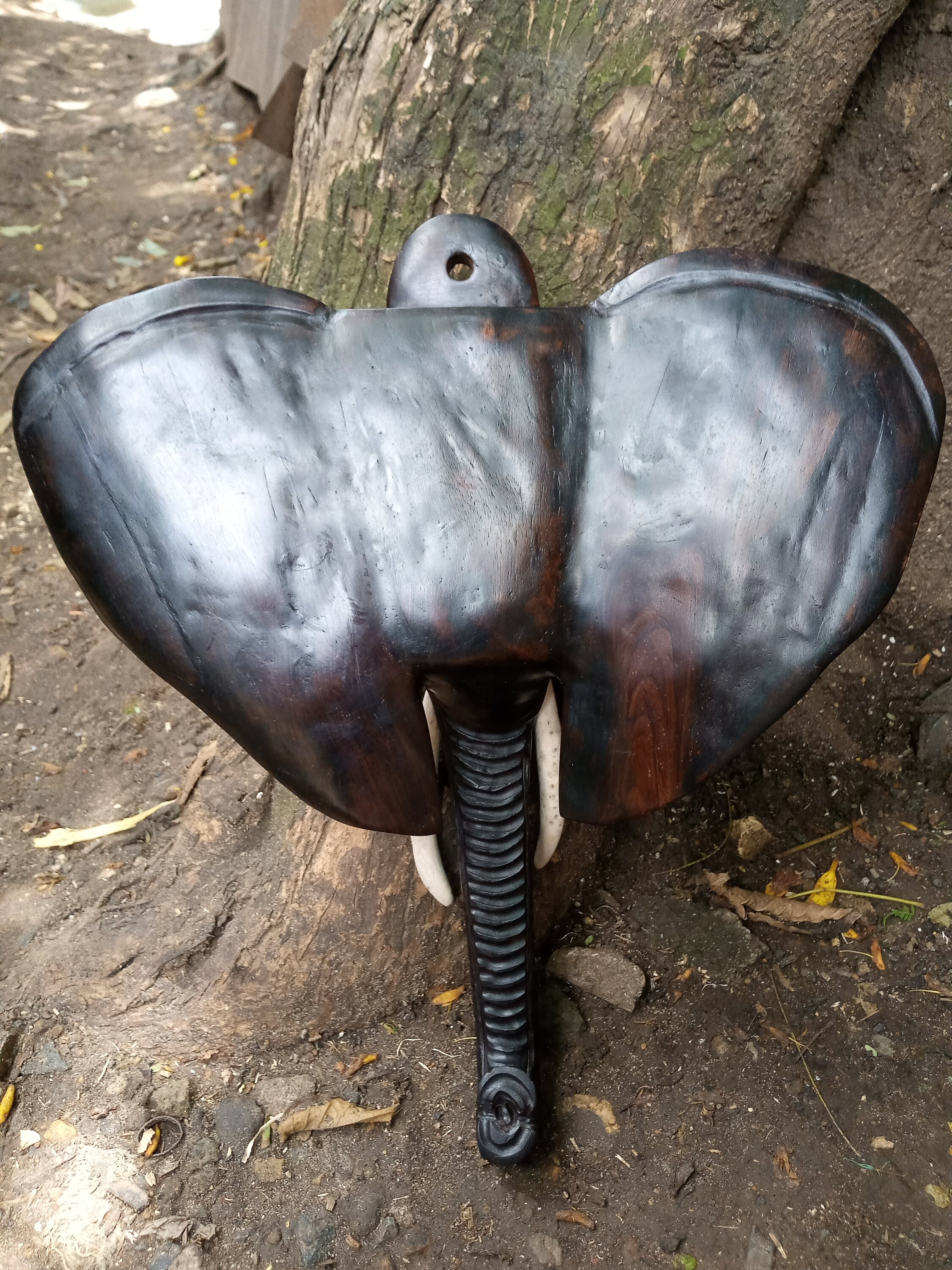 Kamba Tribal Plaque Elephant Mask Kenya Africa Ebonywood | Etsy