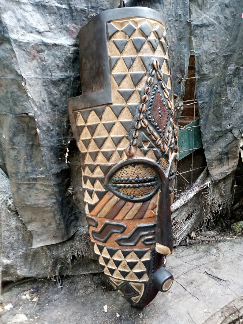 Vintage Kuba Tribe Mask DRC Africa Congo Original Wood Art Carving ...