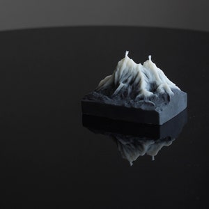 Snow Capped Mountain Candle, Soy & Beeswax, Handmade Home Decor - Etsy