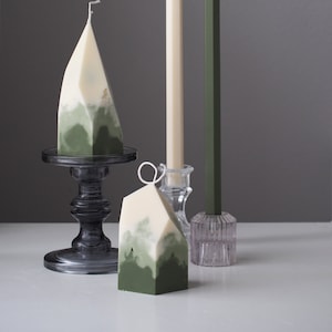 Crystal Shard Shaped Candle, Gradient Candle, Soy Beeswax Candle, Home ...