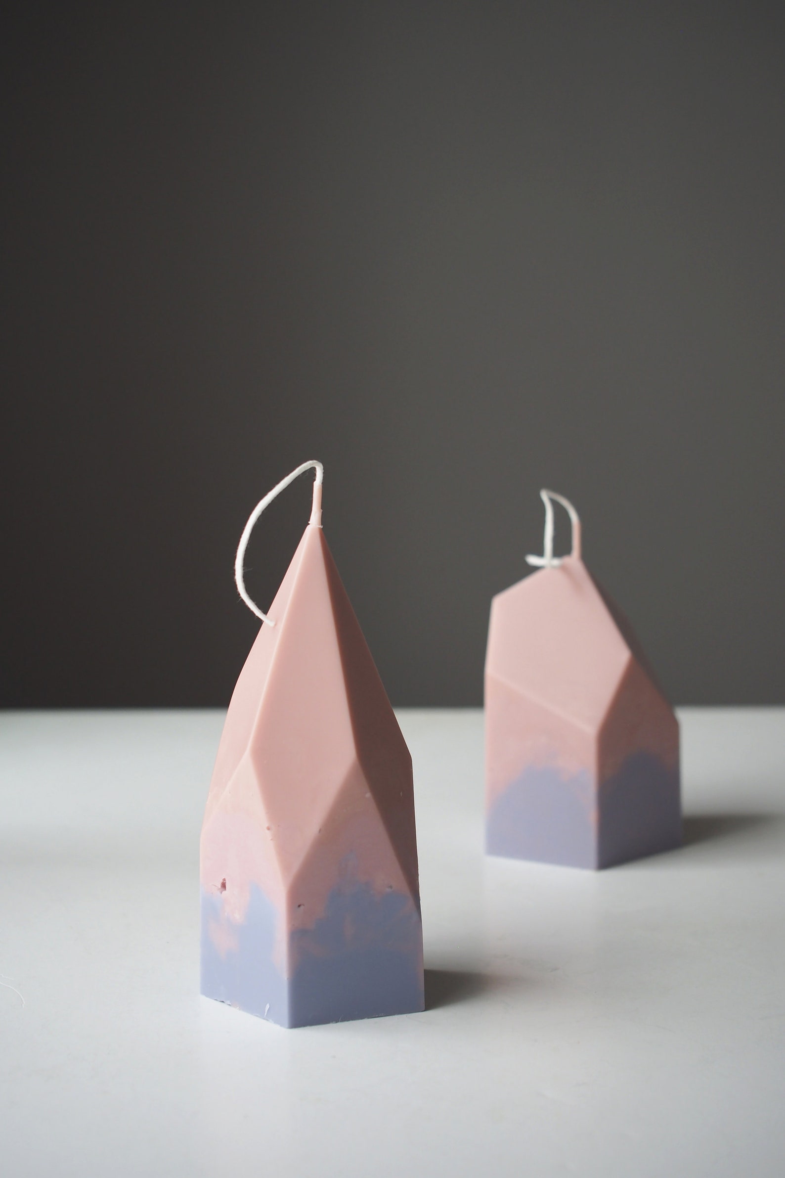 Crystal Shard Shaped Candle Gradient Candle Soy Beeswax - Etsy