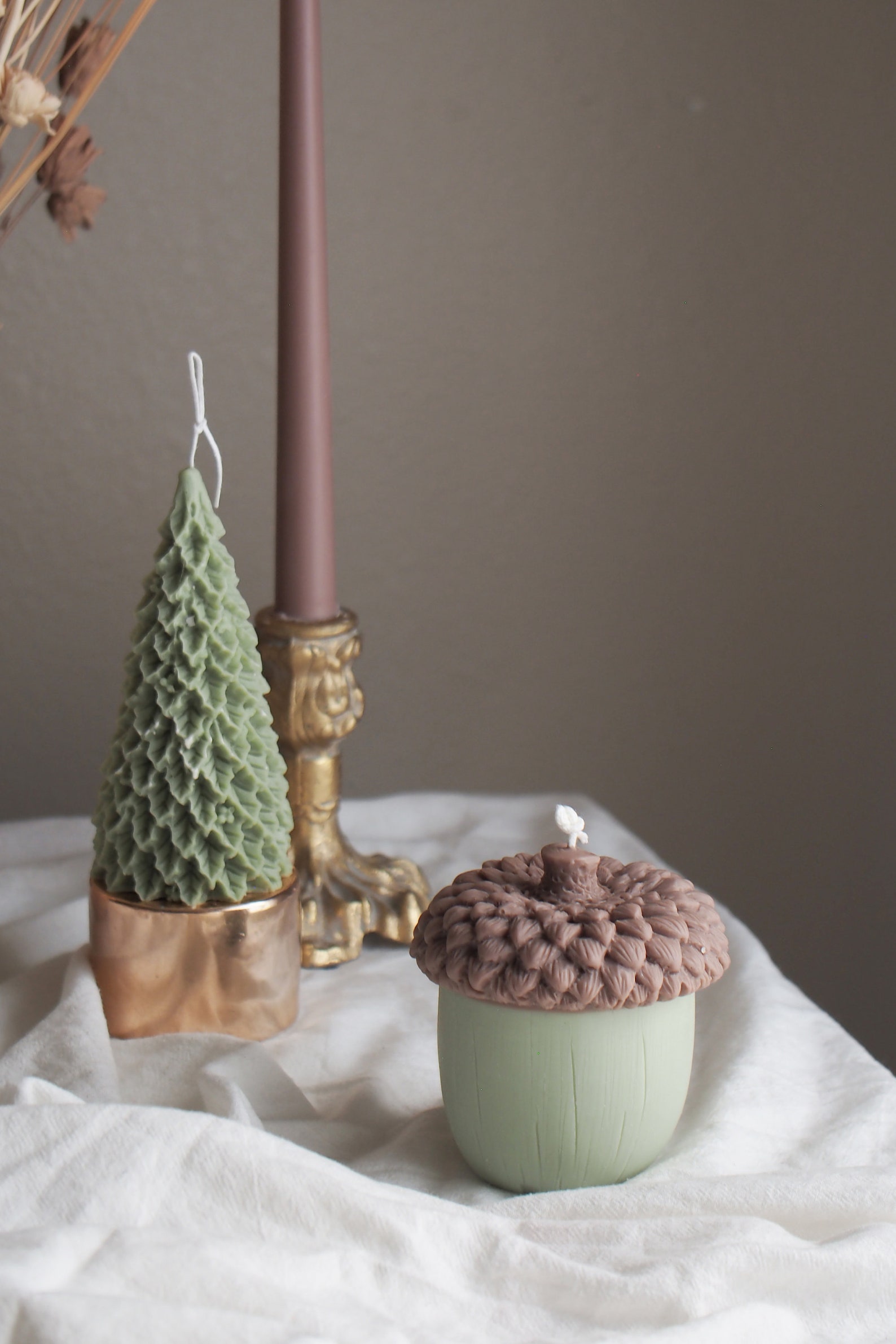 Acorn Shaped Scented Candle, Fall Thanksgiving Decoration - Etsy