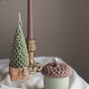Acorn Shaped Scented Candle, Fall Thanksgiving Decoration - Etsy