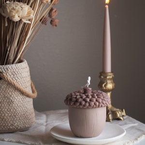 Acorn Shaped Scented Candle, Fall Thanksgiving Decoration - Etsy