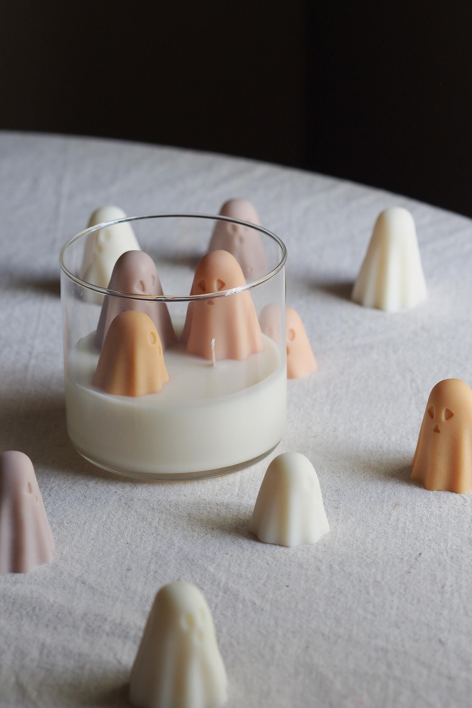 Handcrafted Halloween Ghost Candle: Soy Wax, Gift Wrap, 10 Oz - Etsy