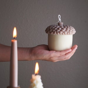 Acorn Shaped Scented Candle, Fall Thanksgiving Decoration - Etsy