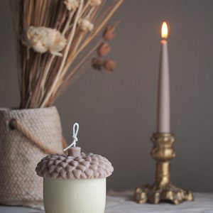 Acorn Shaped Scented Candle, Fall Thanksgiving Decoration - Etsy