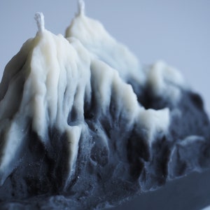Snow Capped Mountain Candle, Soy & Beeswax, Handmade Home Decor - Etsy
