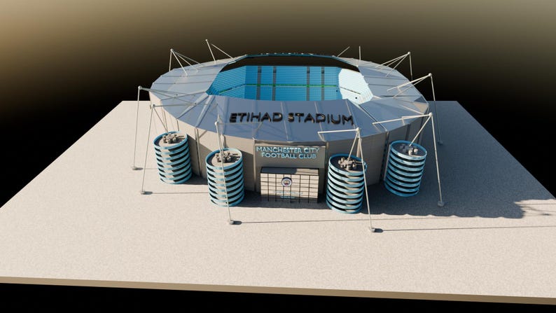 Etihad Stadium - Manchester City|3d Print|interactive 3D| |art Download ...