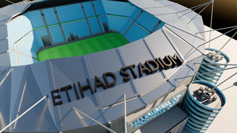 Etihad Stadium - Manchester City|3d Print|interactive 3D| |art Download ...
