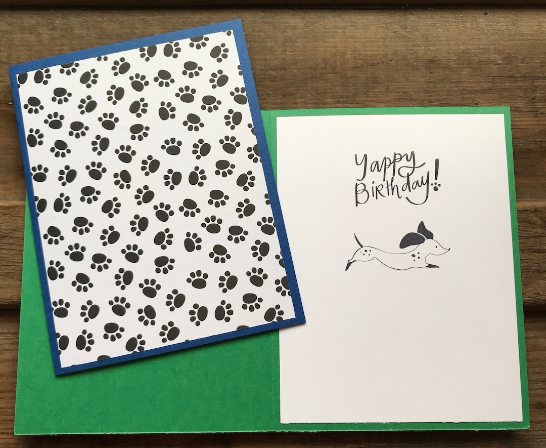 Dog | Pet | Birthday Card | "yappy Birthday" - Etsy
