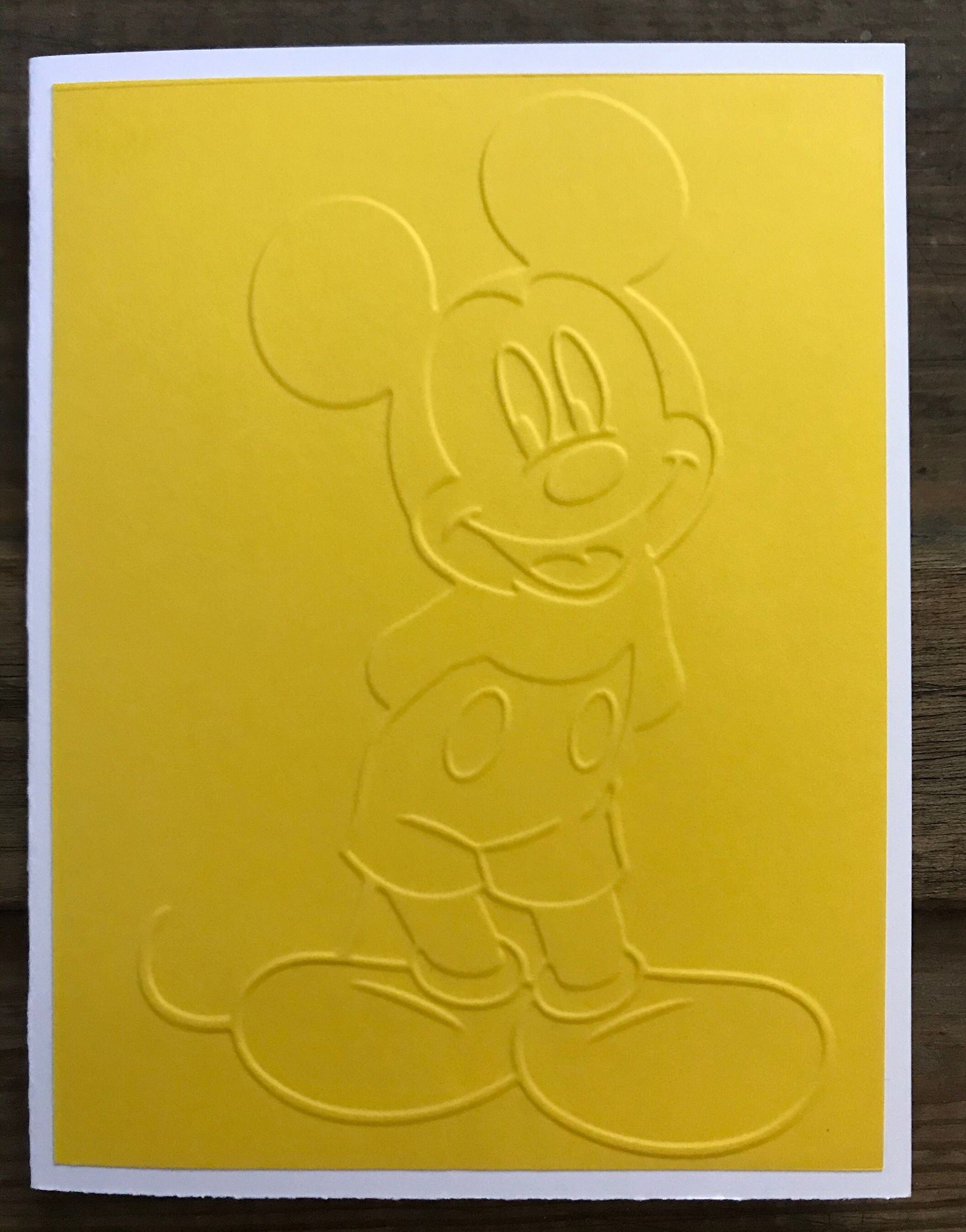 Disney Mickey Mouse Set of 6 Note Cards - Etsy
