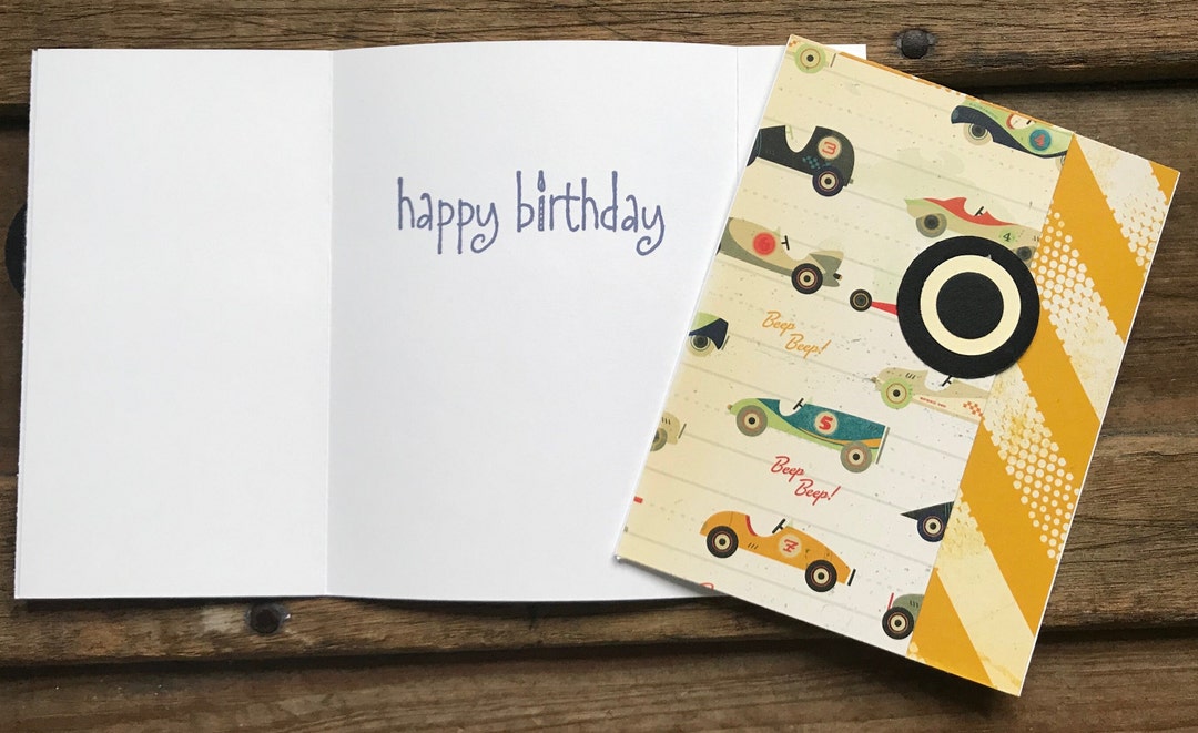 Race Car | Birthday Card - Etsy