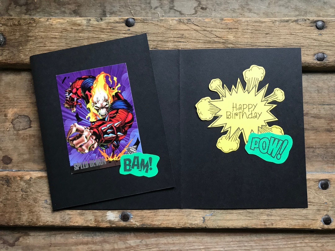 DC Comics Birthday Card Trading Card Included - Etsy