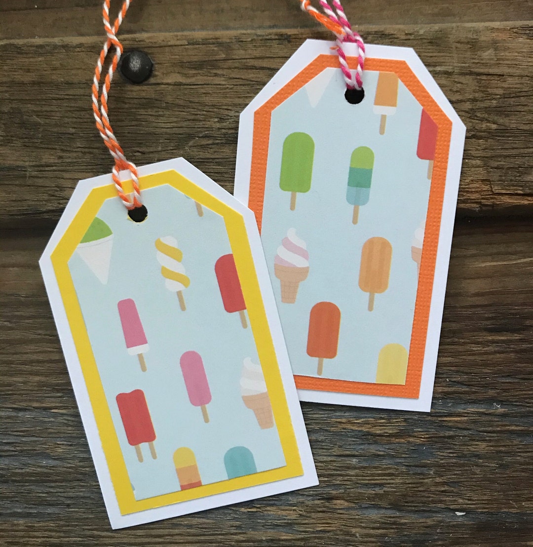 Ice Cream | Gift Tags | Set of 5 - Etsy