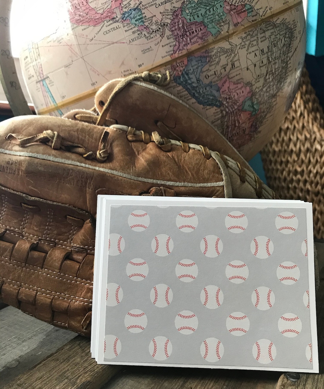 Baseball Sports Set of 5 Note Cards Team Party Invitations - Etsy