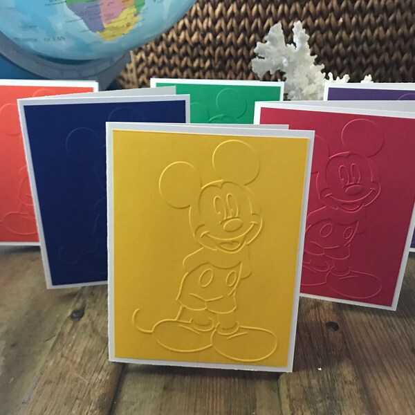 Mickey Mouse Note Cards - Etsy