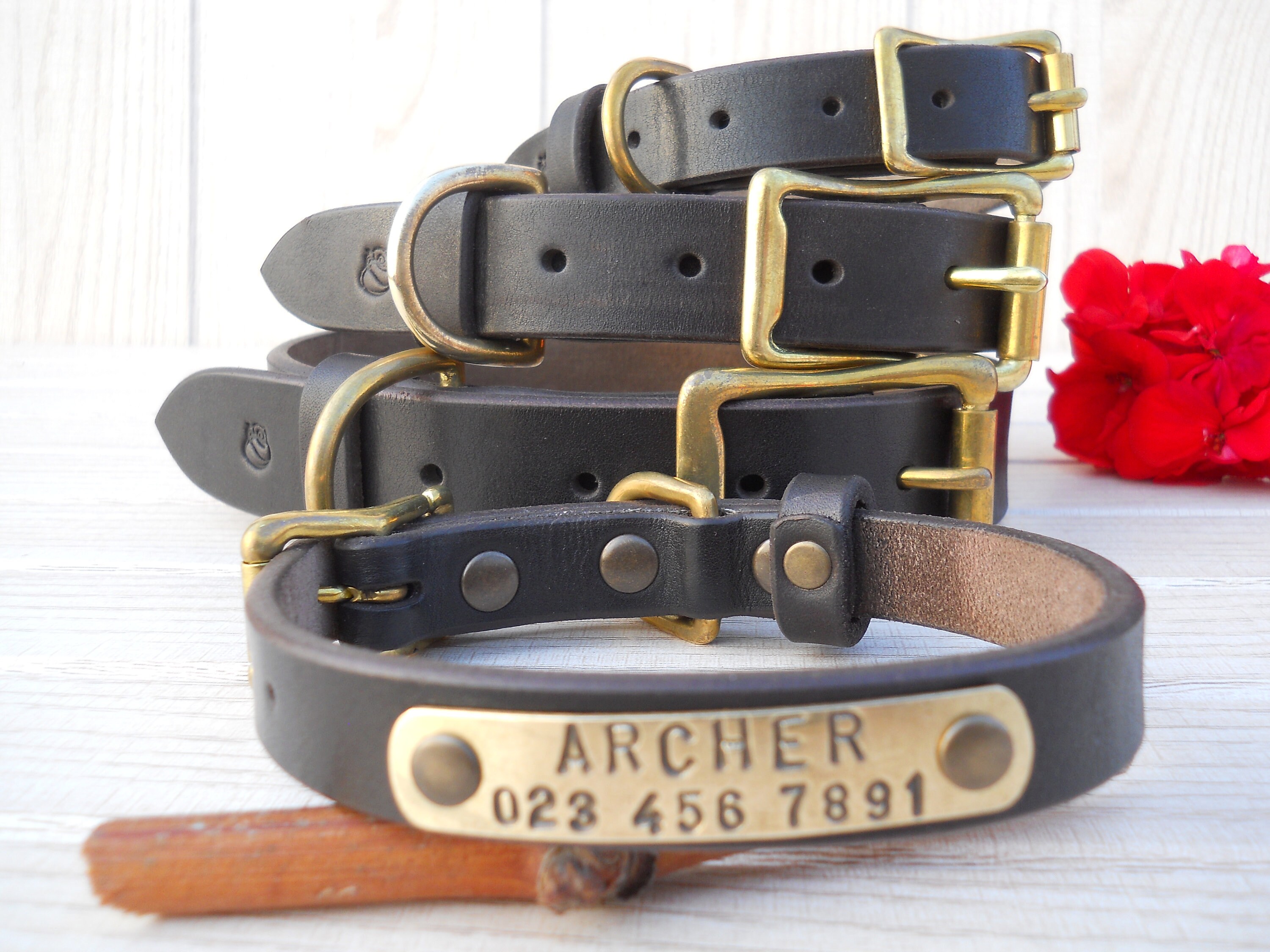 Leather Dog Collar Dog Collar Personalized Custom Dog Collar | Etsy