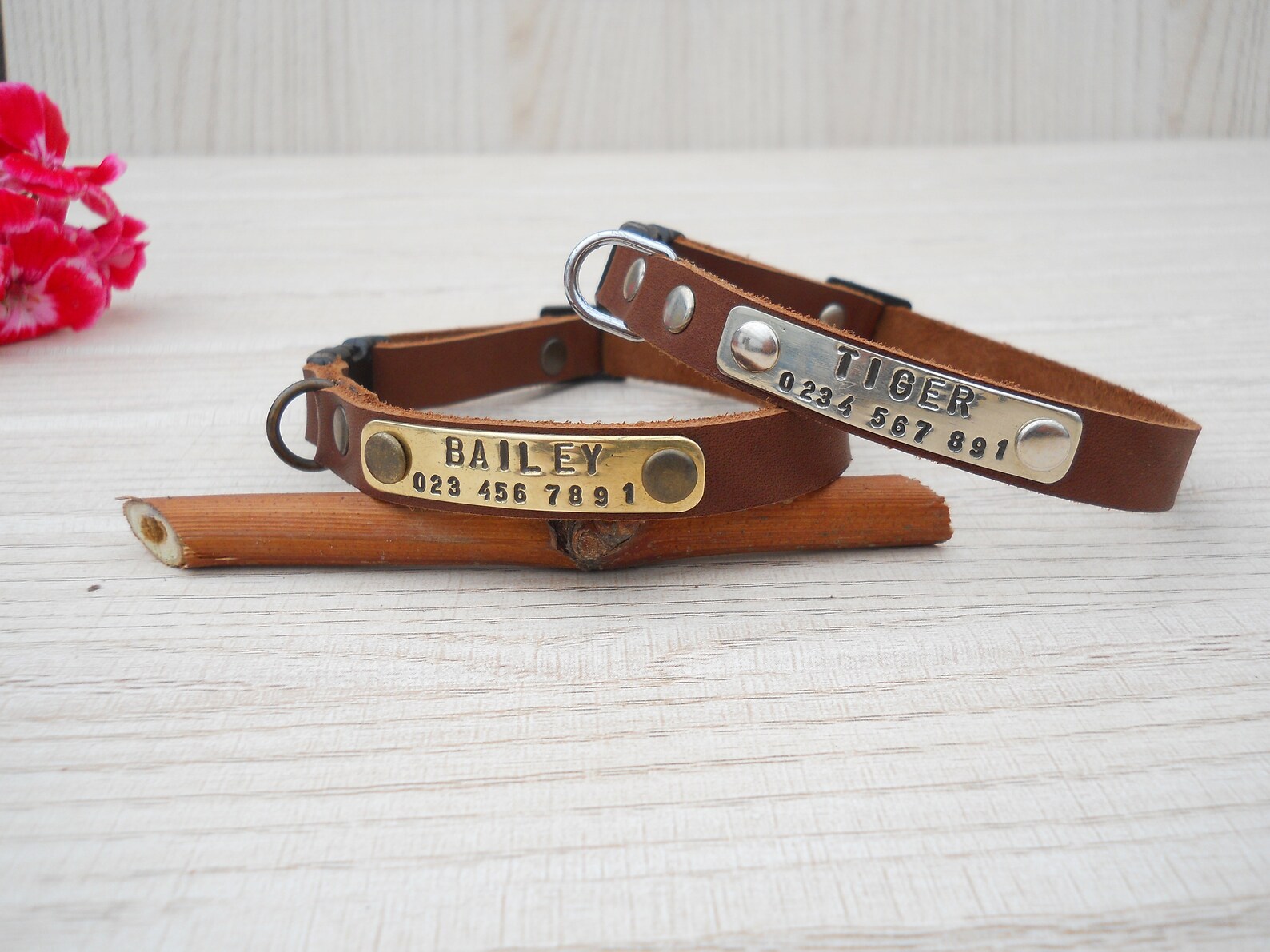 Small Dog Collar Leather Dog Collar Soft Collar Leather | Etsy